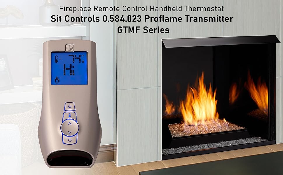 Amazon.com: Sit 0.584.023 Proflame 1 Silver Transmitter GTMF Series Fireplace Remote Control ...