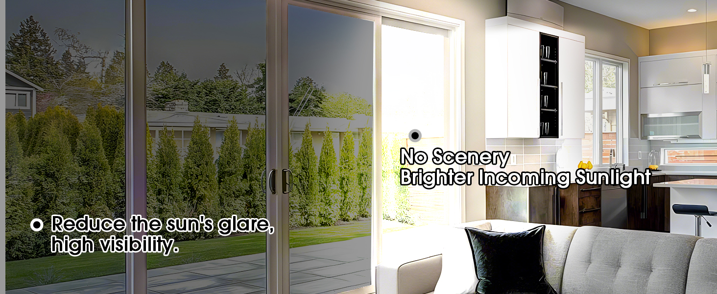 Amazon.com: Coavas One Way Privacy Window Film with Tools, Reflective Mirror Window Film See Out ...