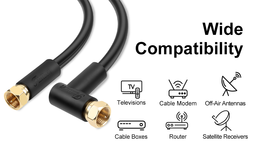 Amazon | Fizttzon アンテナケーブル 同軸ケーブル S-5C-FB（RG6） 4K 8K(3224MHz)地デジ/BS/CS/CATV放送対応 両側ネジ式コネクタ 30m ...