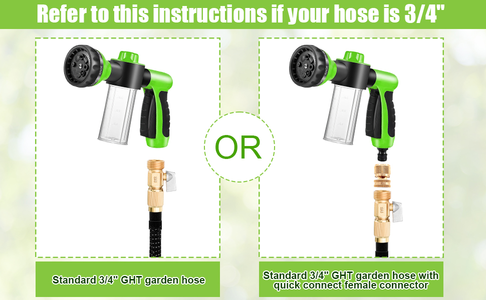 Amazon.com: Pup Jet Dog Wash Hose Attachment, 8 Spray Pattern Dog Bath Hose Attachment with 3 ...