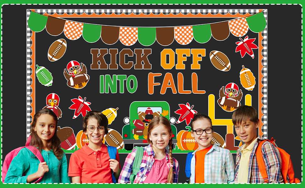 Amazon.com : Fall Football Bulletin Board Kick Off into Fall Bulletin ...