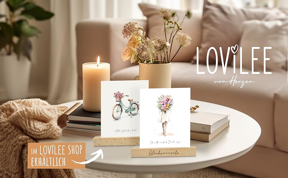 LOViLEE® Glückwunschkarten inkl. extra Umschläge & Sticker zu jedem Anlass im 10er Geschenkset ...