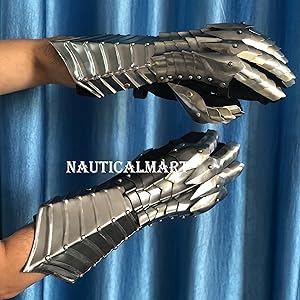 Amazon.com: Medieval Nazgul Fantasy Gauntlets SCA Armor Gauntlets ...