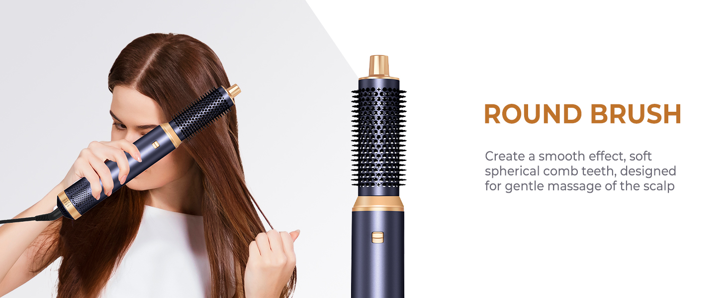 Air Styler Magic Hair Styler- 5 in 1 Hair Dryer Brush Ionic Air Curler,Blowout Airflow, Blow ...