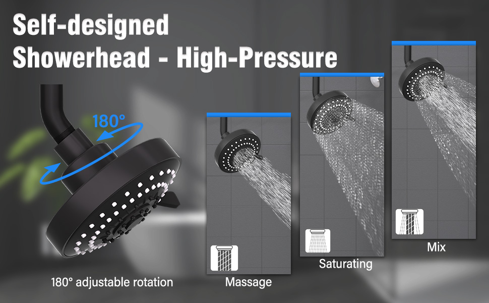 Amazon.com: NTPN Dual Shower Head for Couples: High Pressure Double Shower Heads for Two People ...