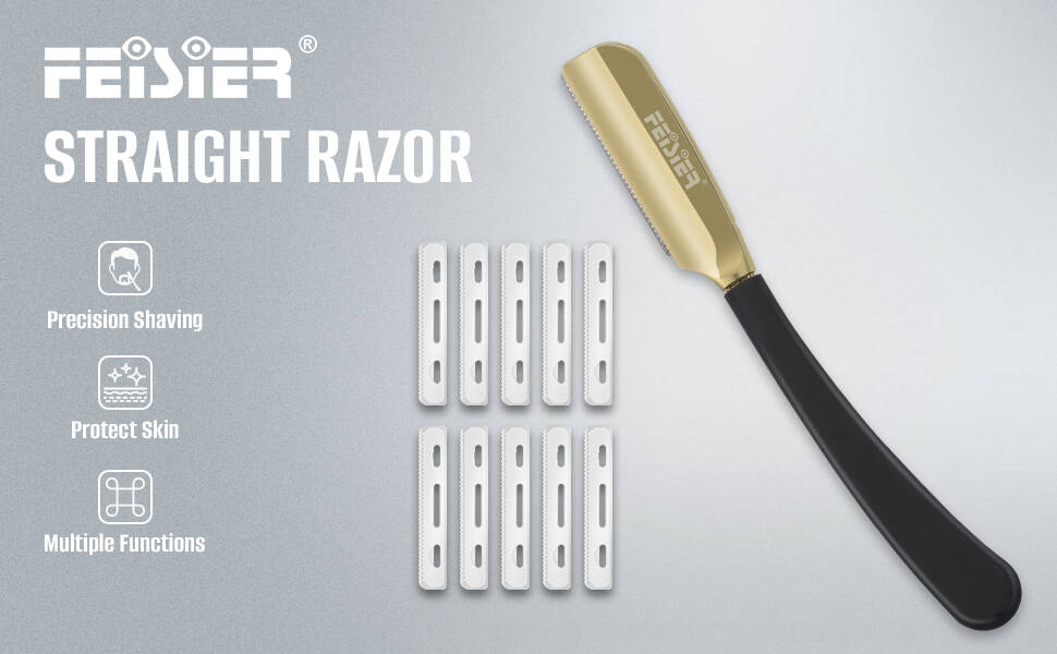 Amazon.com: FEISIER Straight Razors for Men, Professional Straight ...