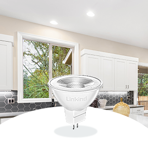 Linkind GU5.3 LED Lampe 5W, ersetzt 50 Watt, 5000K Tageslichtweiß 520Lm MR16 Spot Reflektor mit ...