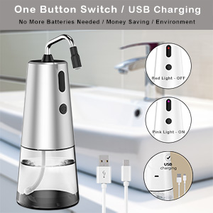 Amazon.com: FAIBAEELLY Automatic Foaming Soap Dispenser, Touchless Foam Hand Soap Dispenser with ...