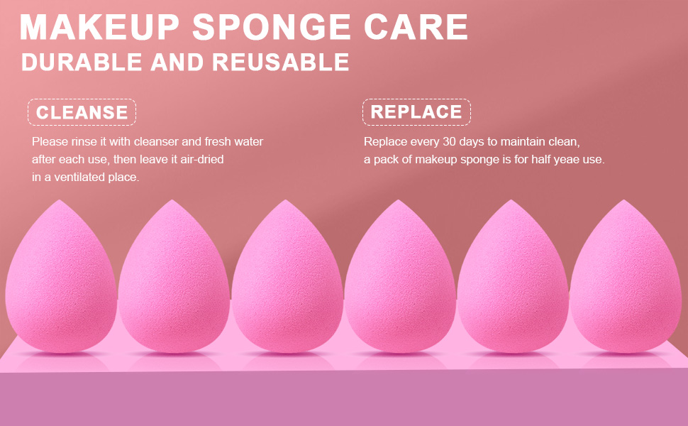 Amazon.com : FACEMADE 12 PCS Makeup Sponge Set and 1 Sponge Holder, Makeup Sponges for ...