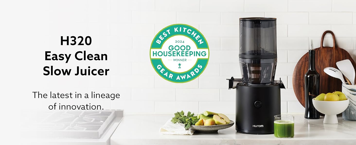 Amazon.com: Hurom H320 Cold Press Juicer Machine, Easy to Clean Masticating Slow Juicer, Coarse ...