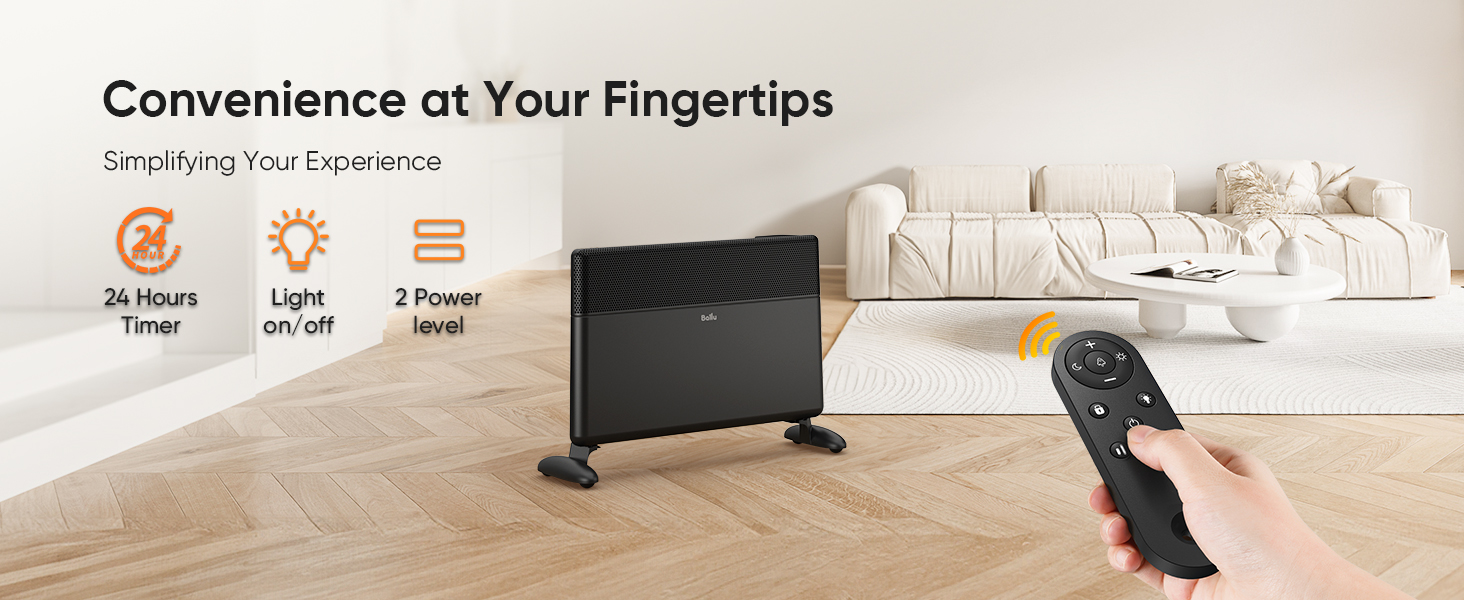 Amazon.com: Ballu Convection Space Heaters for Indoor Use,1500W Whole Room Heating with Ditial ...