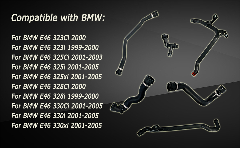 Amazon.com: Expansion Tank Coolant Radiator Hose Set, Upper Lower Radiator Hose & Water Hose Kit ...