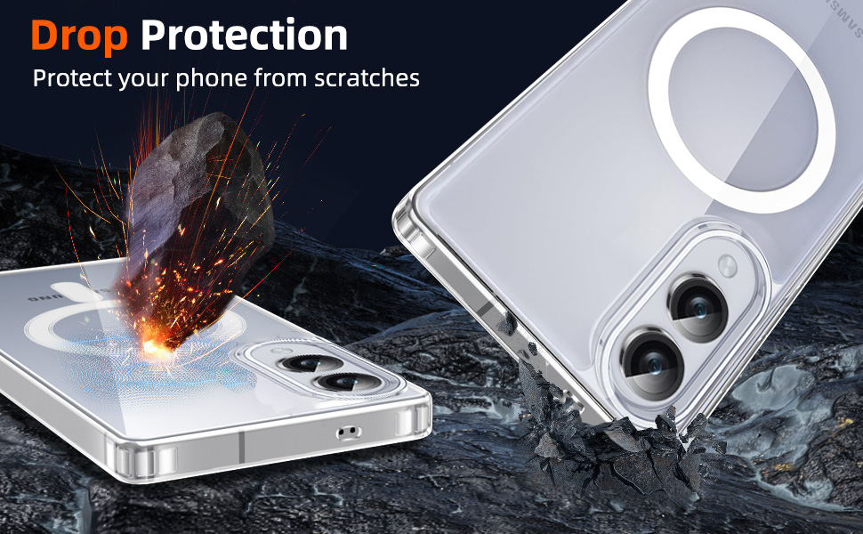 Amazon.com: Magnetic Glossy Case for Samsung Galaxy S25 Edge,S25 Edge Phone Case Slim Clear ...