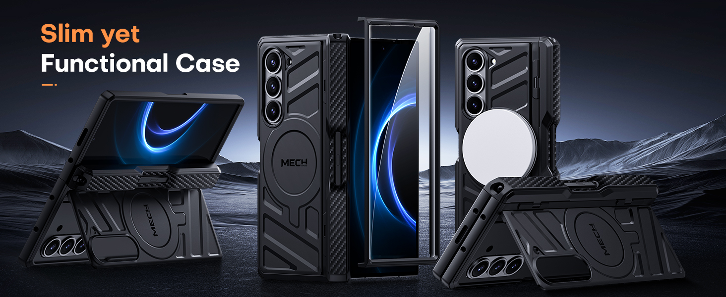 Amazon.com: TONGATE Magnetic for Z Fold 6 Case with S Pen Holder & Stand, [Compatible with ...