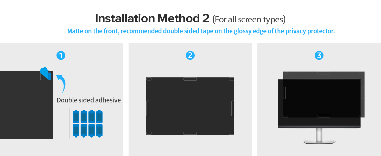 MOBDIK Removable Computer Privacy Screen 22 Inch for 16:9 Ratio Monitor ...