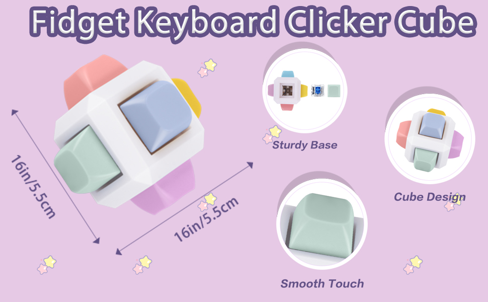 Amazon.com: HOMQYTE Keyboard Fidget Toys Adults 3PCS 6-in-1 Fidget ...