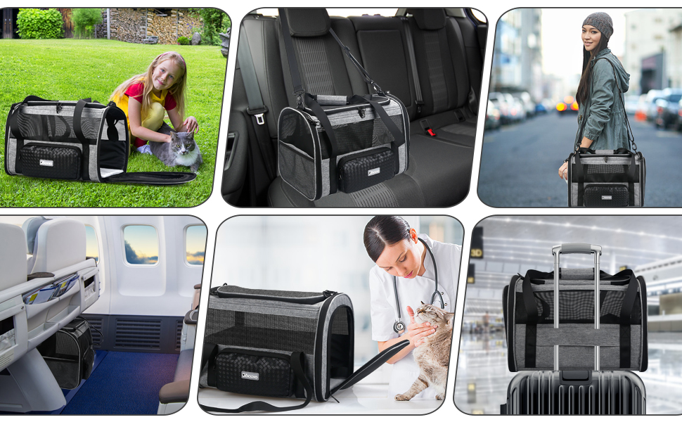 Amazon.com : Goodio Pet Carrier TSA Airline Approved,Foldable Soft ...