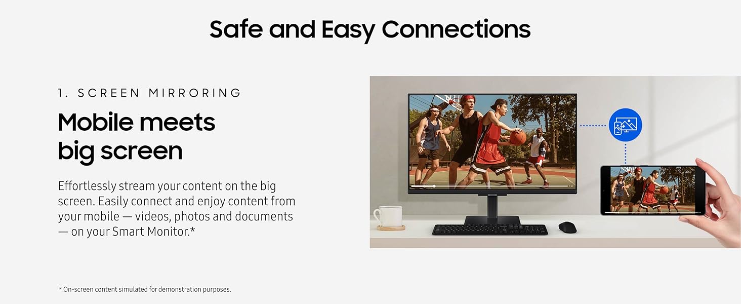 Amazon.com: Samsung 27-Inch M5 (M50F) Series FHD Smart Monitor with Streaming TV, Speakers ...