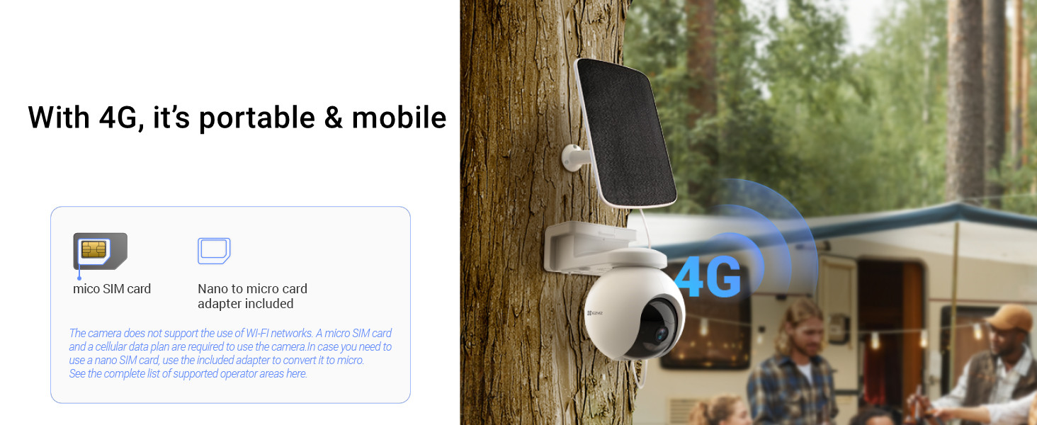 Buy EZVIZ HB8-4G Simbased Battery-Powered Pan & Tilt Camera, Wireless,|2K+/3MP Resolution|360 ...