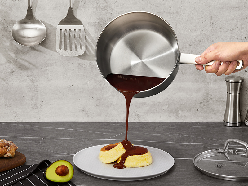 Amazon.com: KOCH SYSTEME CS Stainless Steel Saucepan Set, 1QT & 2QT & 3QT Sauce Pan, Premium 18/ ...