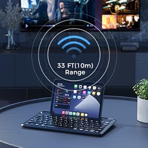 Amazon.com: seenda Backlit Bluetooth Keyboard for Tablet Phone Computer ...