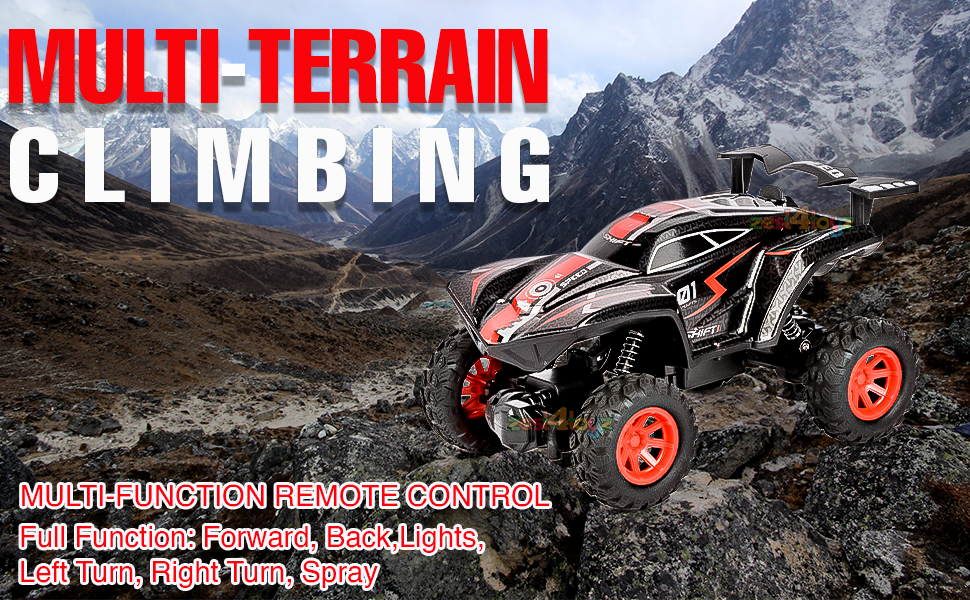 Zest 4 Toyz Remote Control Car Water Mist Spray Smoke Effect Off Road High Speed RC Car Toys ...