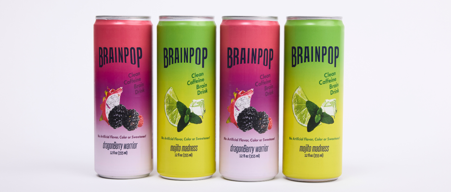 Amazon.com : BrainPOP Mojito Madness, Fresh Energy Drink, Healthy Mojito Drink, Clean Energy ...