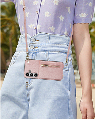 Amazon.com: Ephoou Crossbody Wallet Case for Samsung Galaxy S22 Plus, PU Leather Purse Cover ...