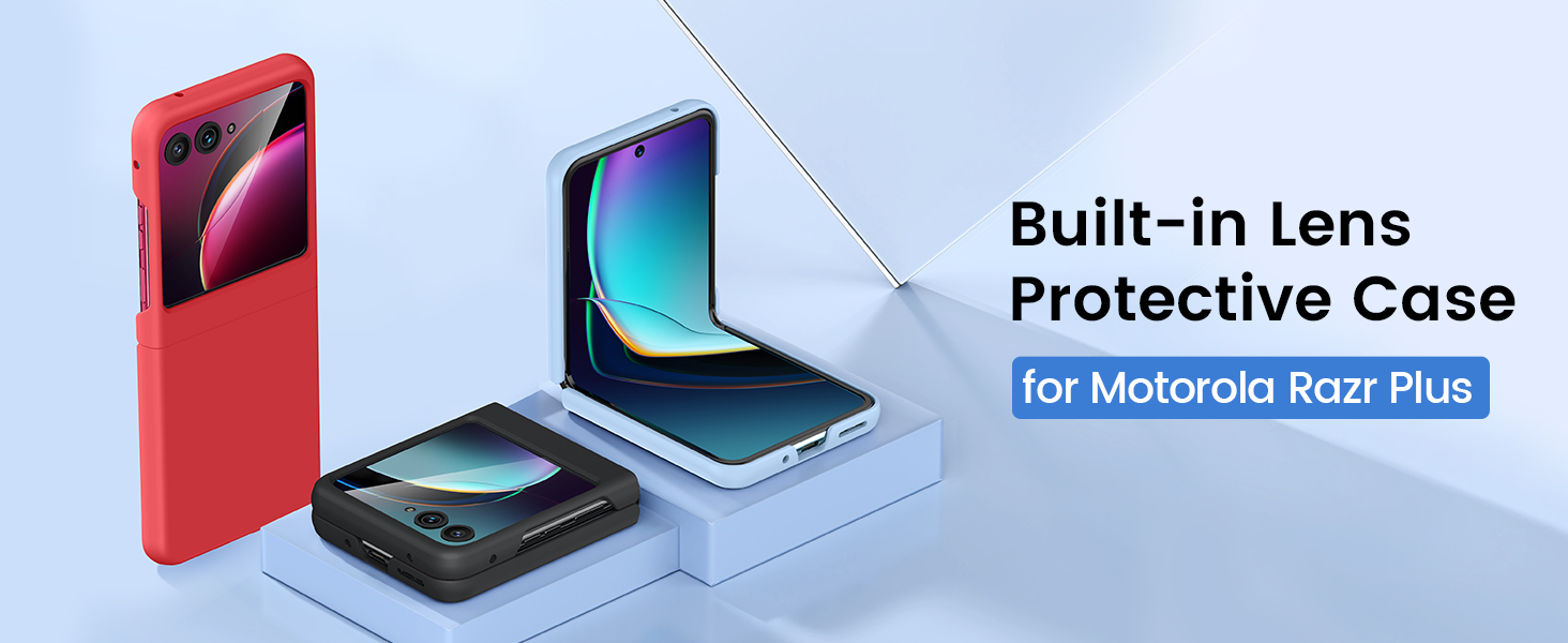 Amazon.com: VEGO for Motorola Razr Plus Case, Motorola Razr+ 2023 Full Body Cover with [Built-in ...