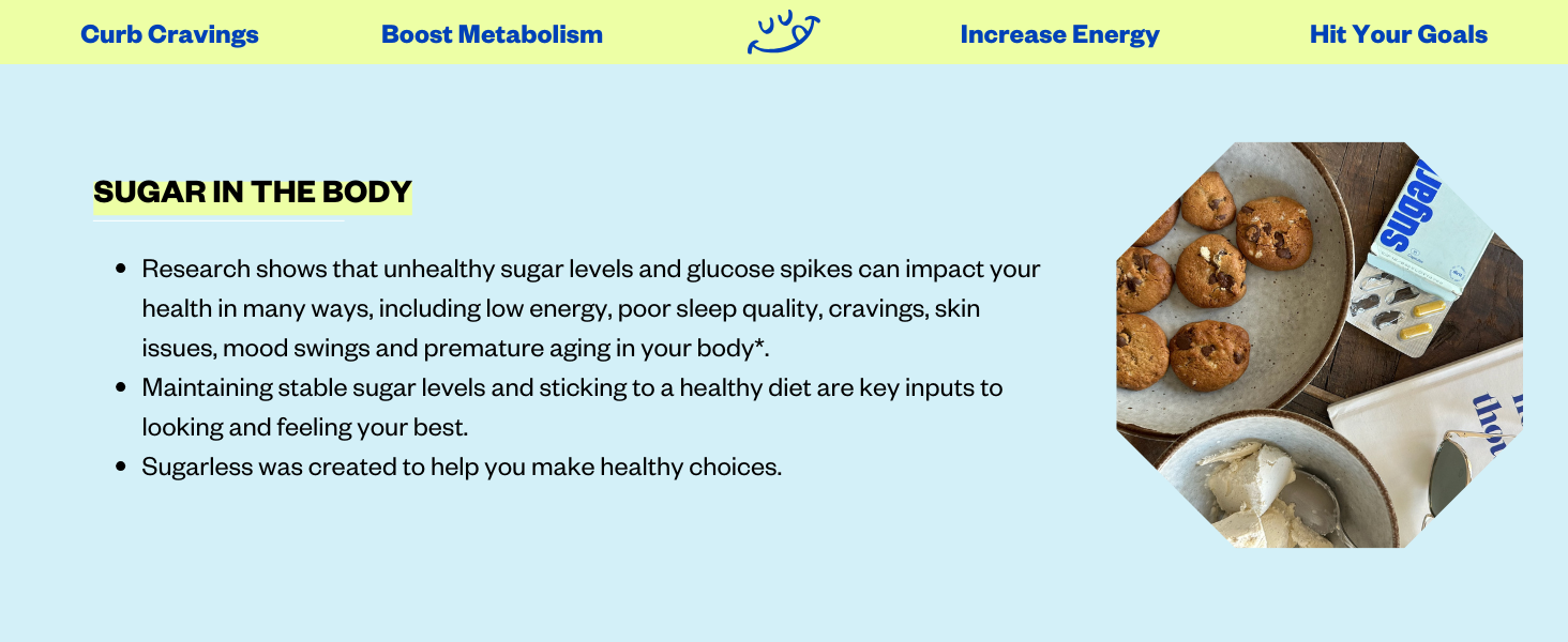 Amazon.com: Sugarless Stop Sugar Cravings Supplement, Natural Curb Appetite and Sugar ...