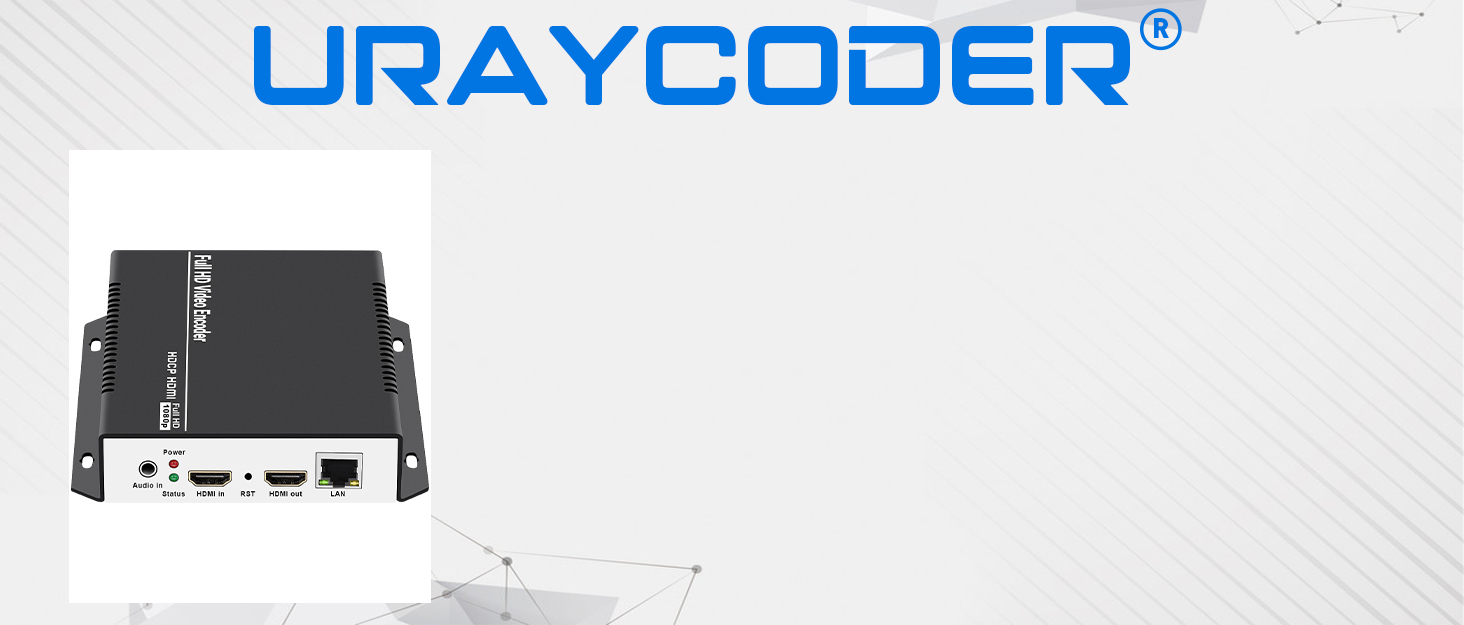 URayCoder H.265 H.264 HD Video Audio Decoder IP Camera Decoder HTTP ...