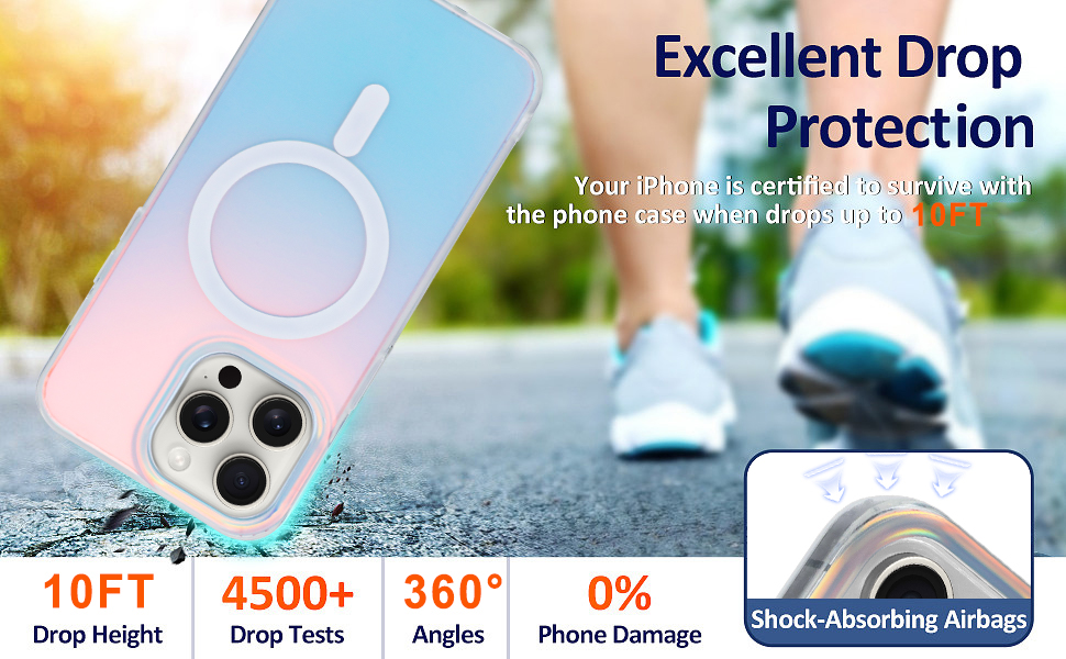 Amazon.com: Generic Designed for iPhone 15 Pro Max Fluorescent Iridescent Translucent Matte Case ...