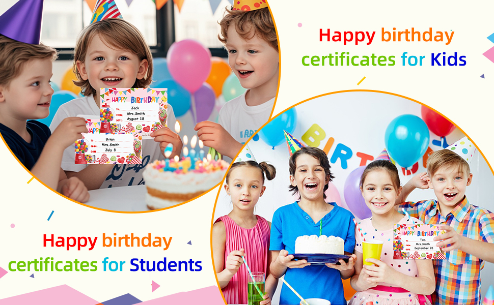 Amazon.com : FaCraft Happy Birthday Recognition Certificates ...