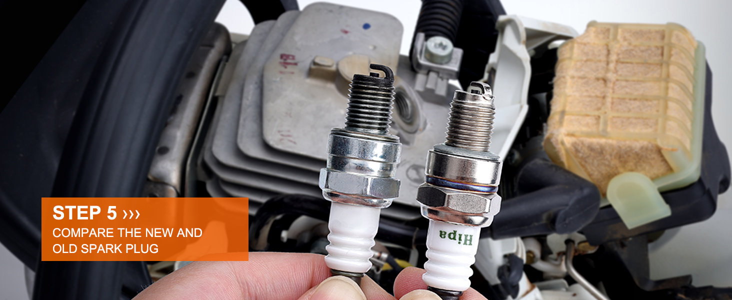 Amazon.com: Hipa BPMR7A Spark Plug for NGK 6703 Champion RCJ6Y RCJ7Y Copper (4 Pack) : Patio ...