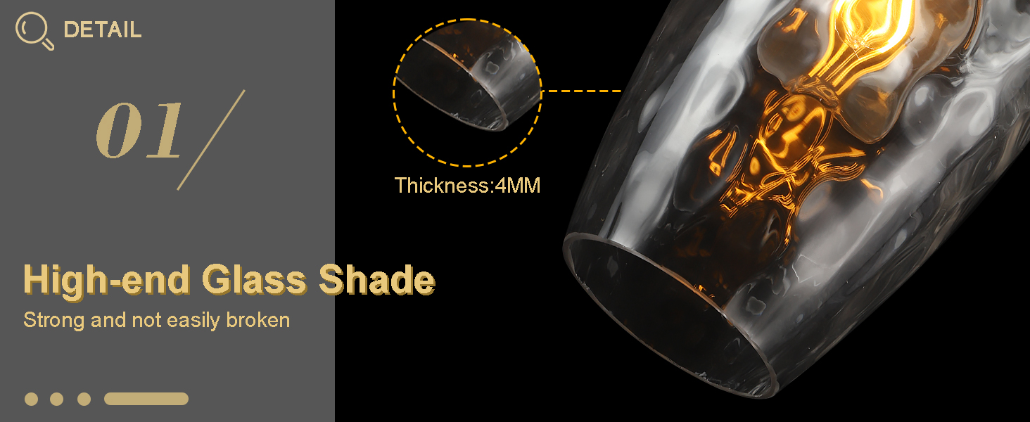 SADUENFR 2 Pack Glass Pendant Lights Kitchen Island Gold Vintage ...