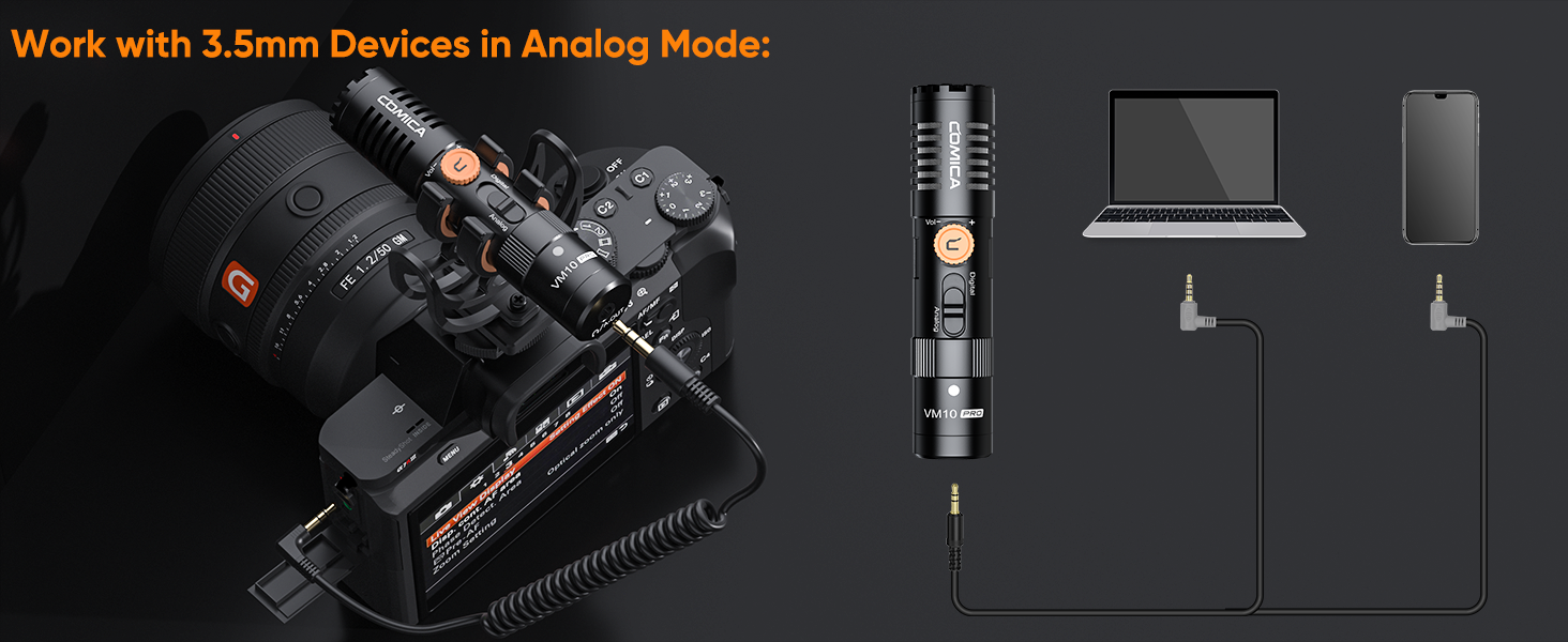 Amazon.com: COMICA VM10 PRO Universal Shotgun Microphone for iPhone ...