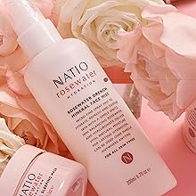 Natio Australia Rosewater Hydration Drench Mineral Face Mist 200ml - Refreshing Skin Balancing ...