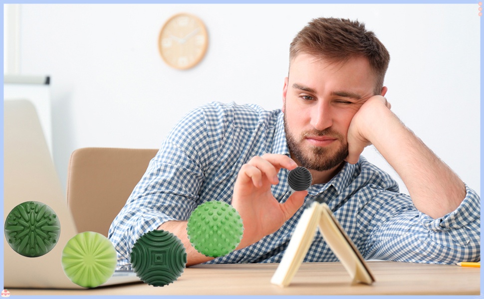 8PCS Silicone Fidget Magnet Balls,Magnetic Fidget Balls Toys for Office Stress Anxiety Relief ...