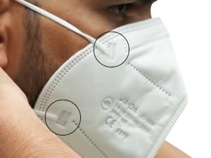 Apex Business Supplies JADA FFP3 Face Masks Pack of 10 Masks With >99% Filtration Efficiency ...