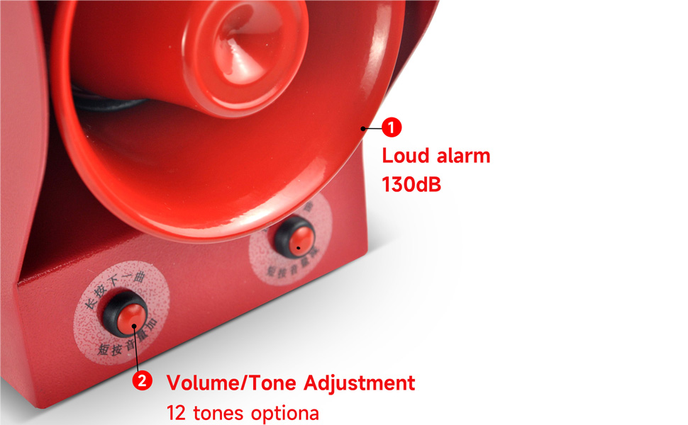 Amazon.com: Y DIANS S 500m Wireless Remote Control Siren Alarm Outdoor ...