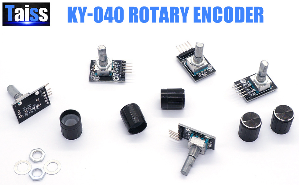 Taiss 5 Stücke Rotary Encoder Modul KY-040 360 Grad Drehgeber Schalter ...
