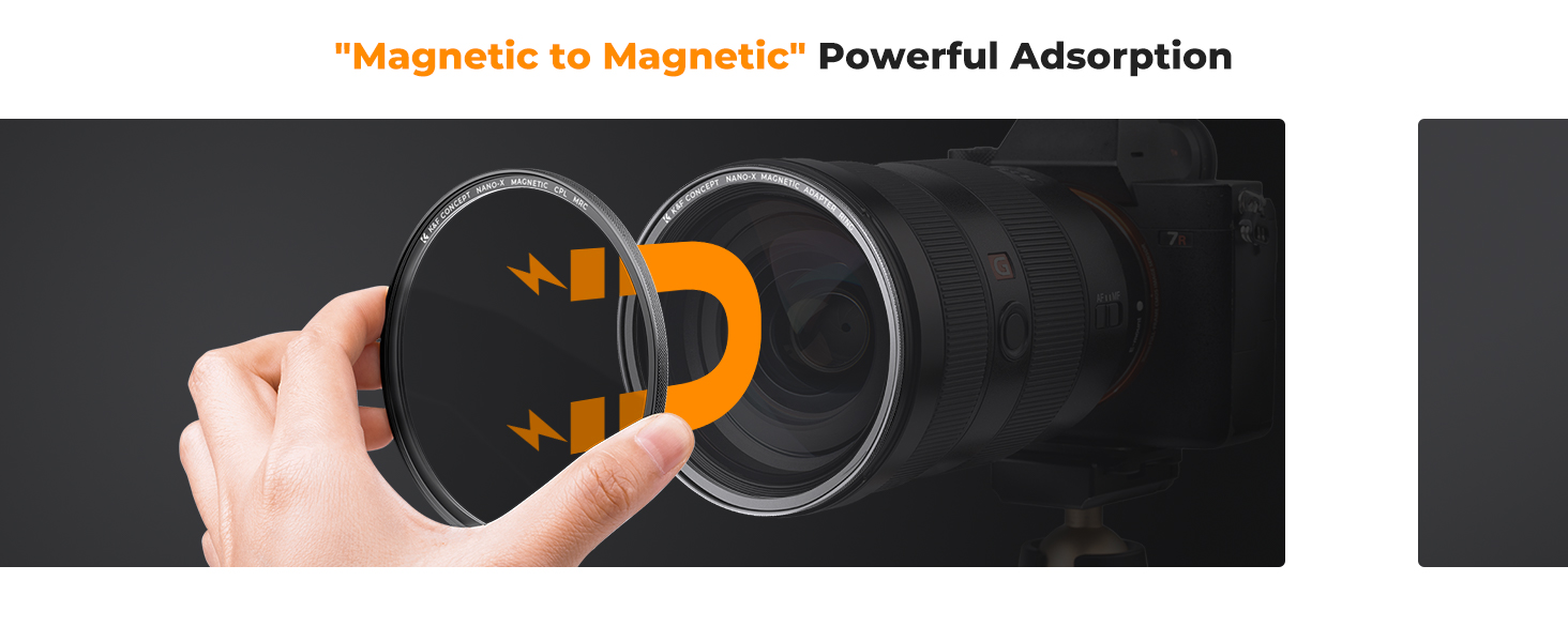 K&F CONCEPT 77mm 5-in-1 Magnetic Lens Filter Kit, Includes CPL+ ND8+ ND64+ Lens Cap+ Adapter ...