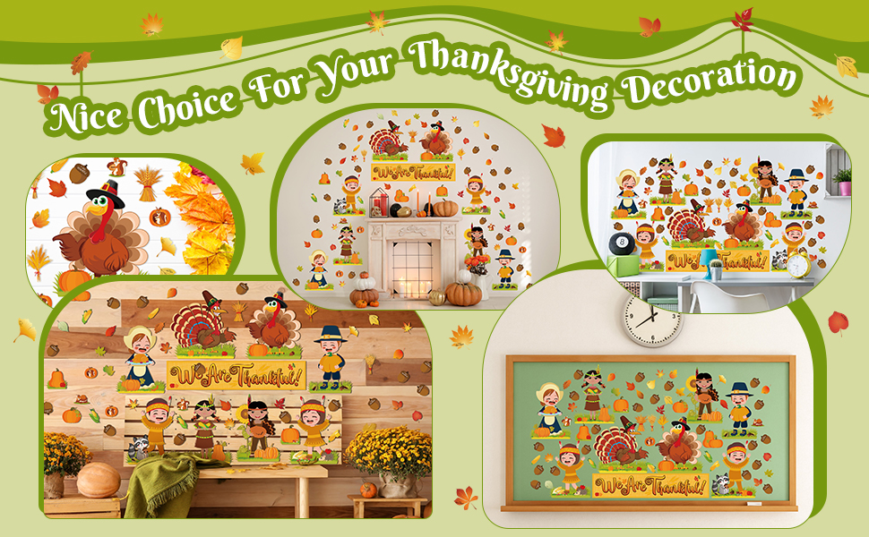 Amazon.com: Chinco 64 Pieces Thanksgiving Fall Autumn Classroom ...