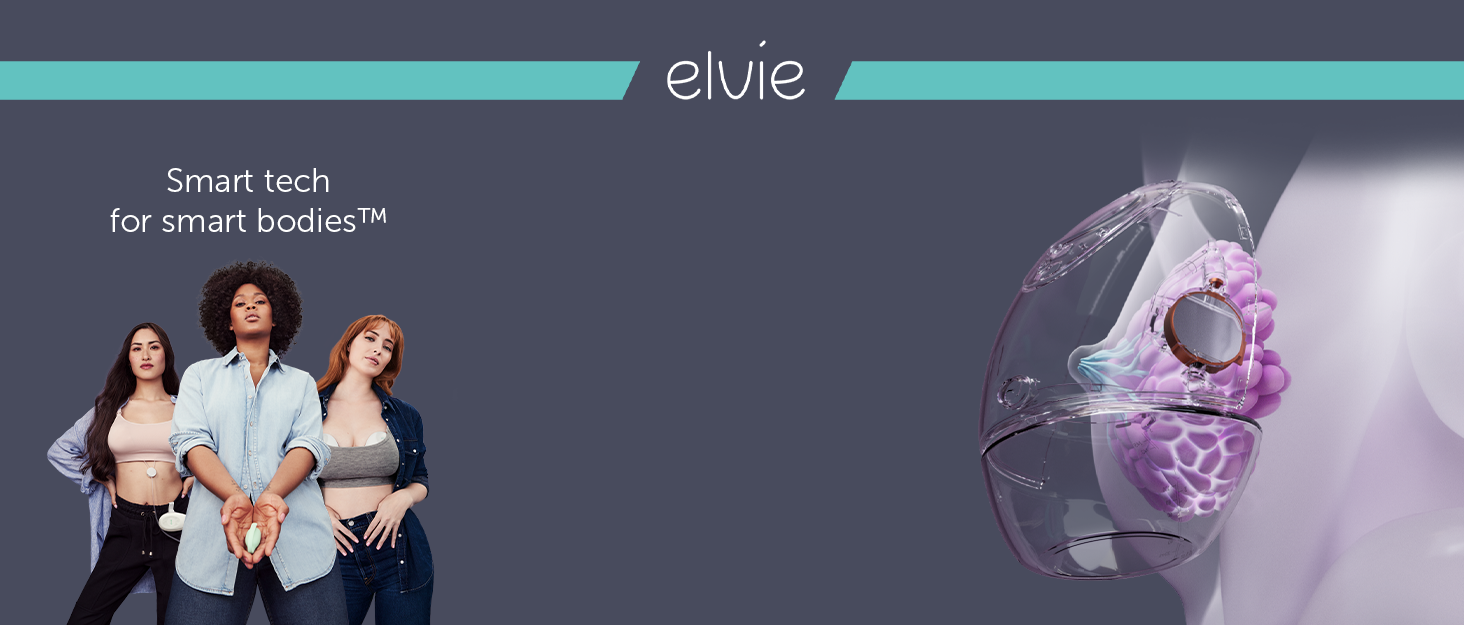 Elvie Curve Manual Wearable Breast Pump - Based on Natural Suction, Hands-Free, Kick-Proof ...