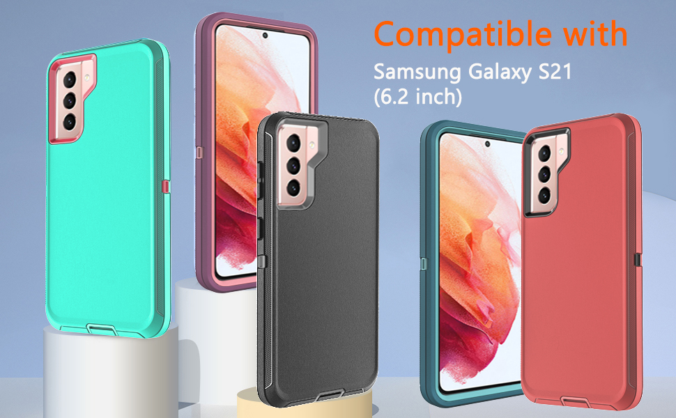 Amazon.com: HONG-AMY for Galaxy S21 Case, S21 Case with Self Healing Flexible TPU Screen ...