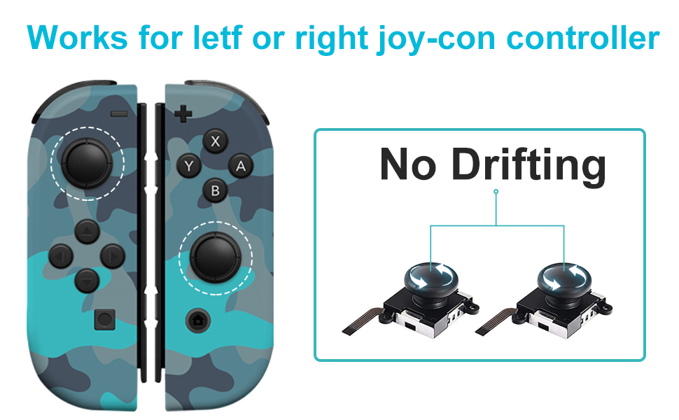 Amazon.com: Joycon Joystick Replacement 2 Pack, Joycon Controller Repair Kit Replacement Parts ...