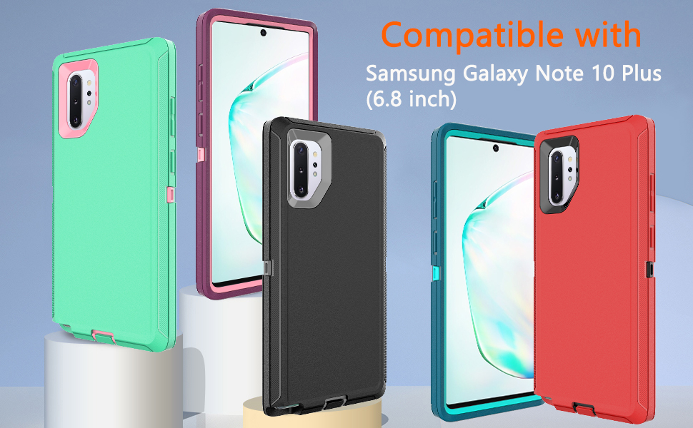 Amazon.com: HONG-AMY for Samsung Galaxy Note 10 Plus Case with Self Healing Flexible TPU Screen ...