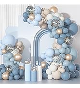 Amazon.com: Ouddy Party Tropical Balloon Garland Arch Kit, 12"10"5" Rose Gold Blush Blue ...