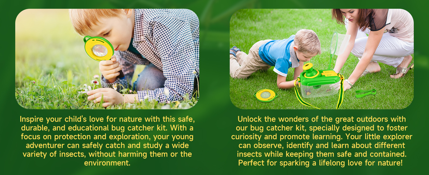 Amazon.com: conglow Bug Catcher for Kids - 2Sets Bug Catching Kit with Bug Collector Butterfly ...