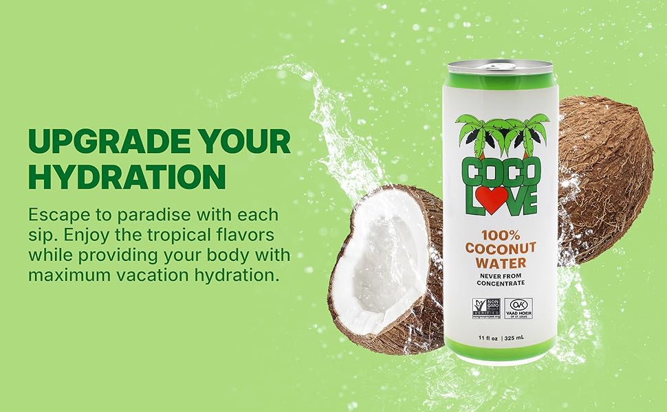 Amazon.com: Coco Love 100% Coconut Water | 11 Fl Oz - 325 mL (12 Pack)